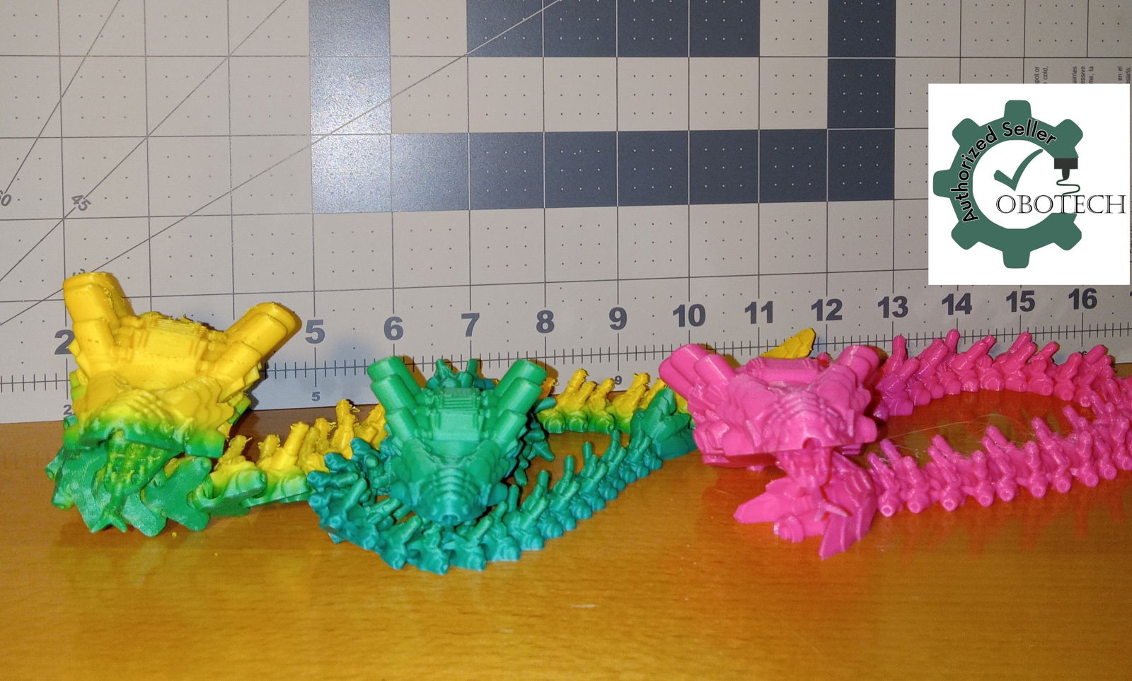3D Printed Articulating Bamboo Cobra Robot Decoration or Toy – Printed ...