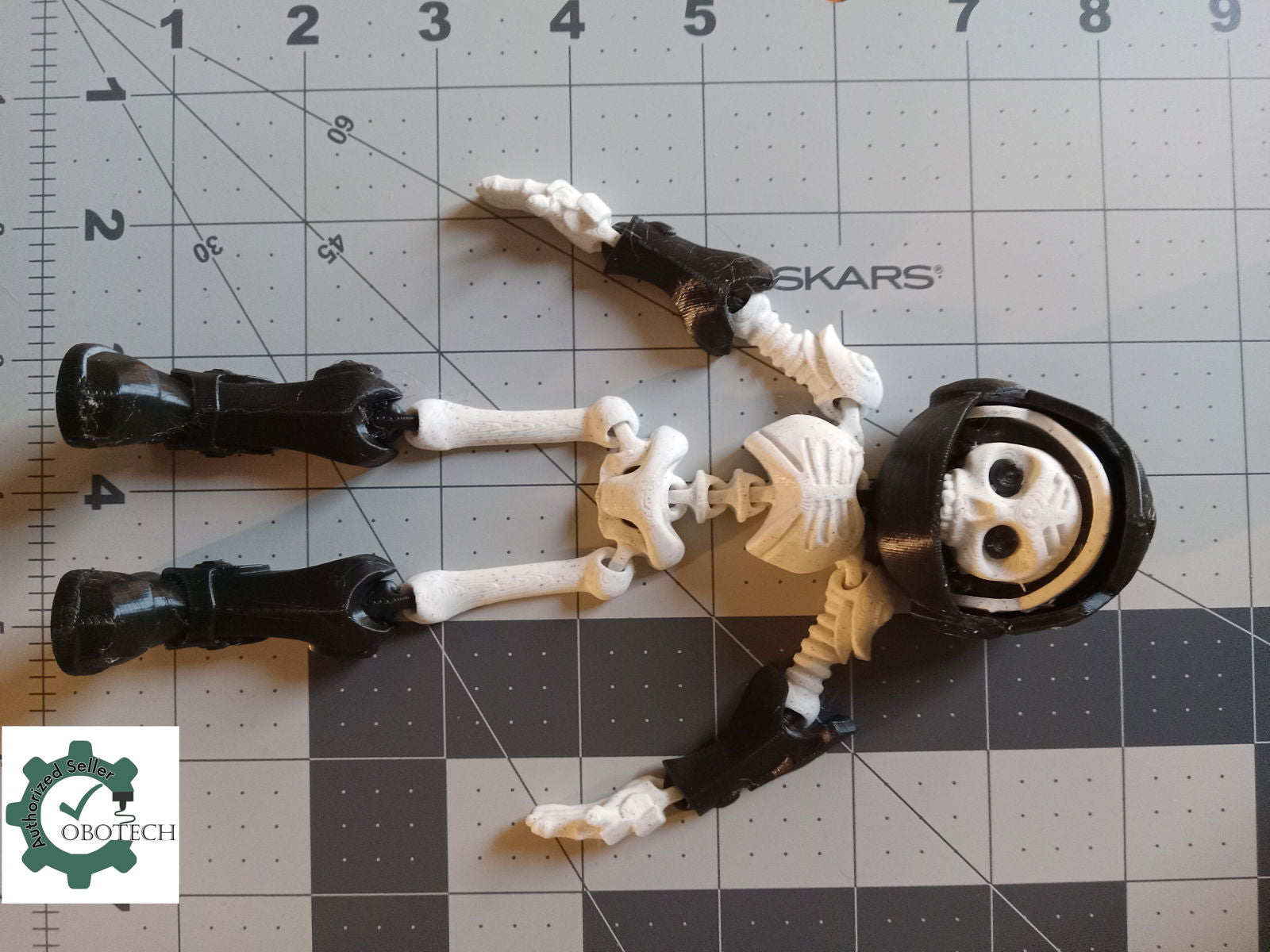 3D Printed Skeleton Astronaut | Articulating Posable Figure | Printed ...
